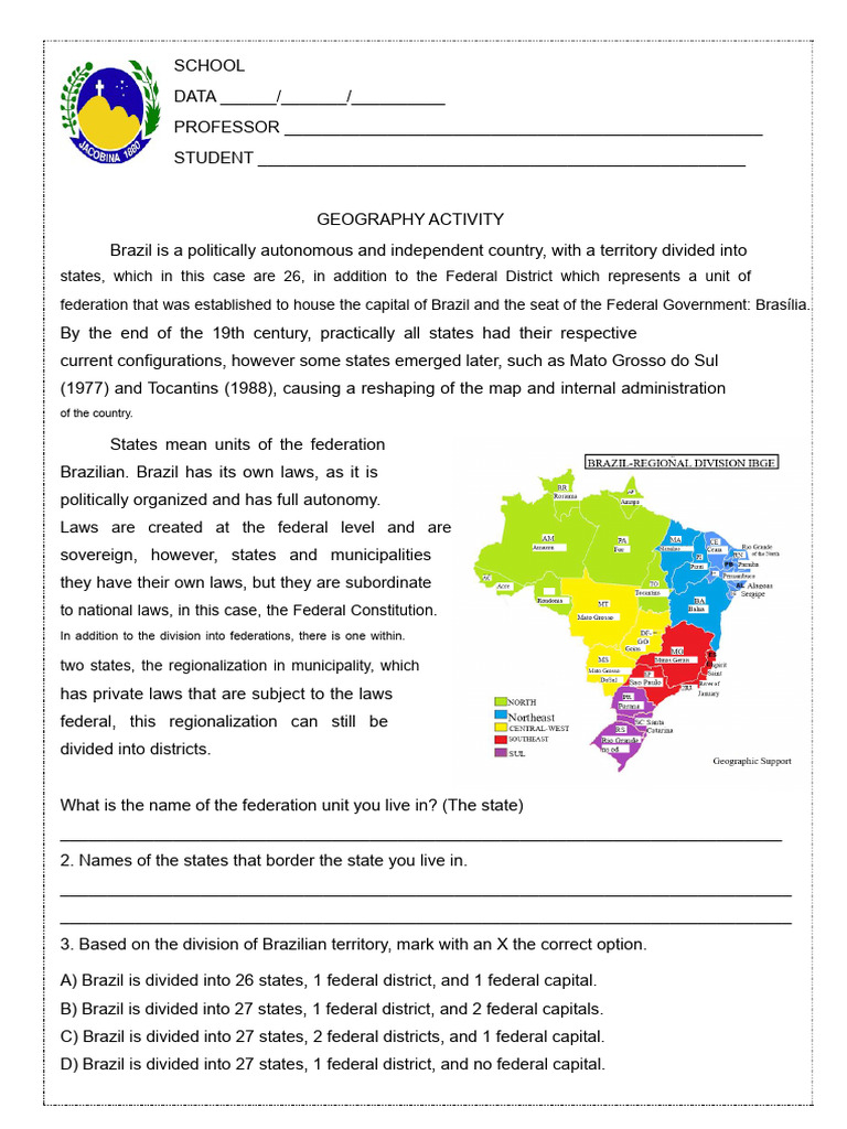 Understanding Brazil's State Structure | PDF | Brazil | South America