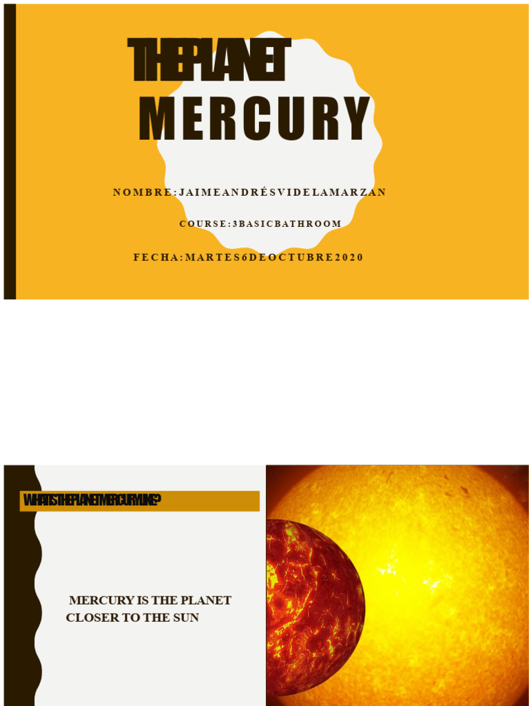 Planet Mercury | PDF