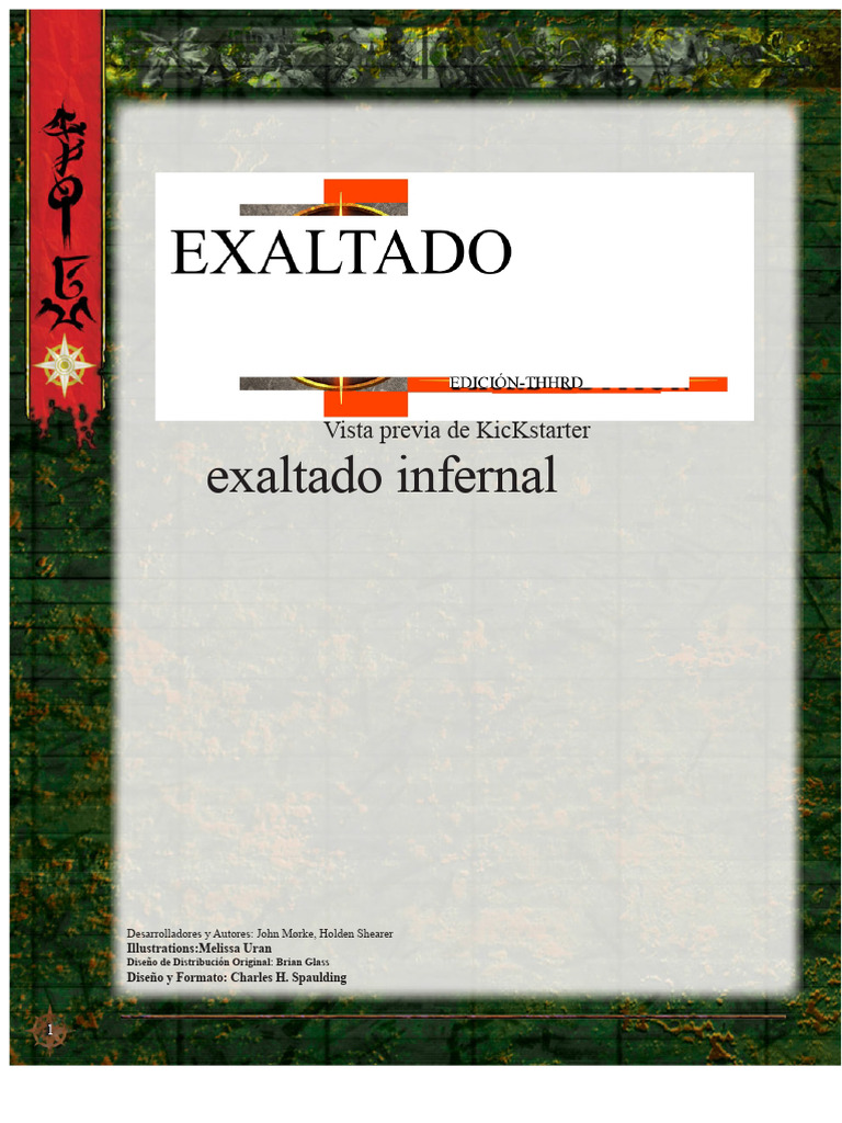 Cambios en Exalted: Príncipes Infernal | PDF | Infierno