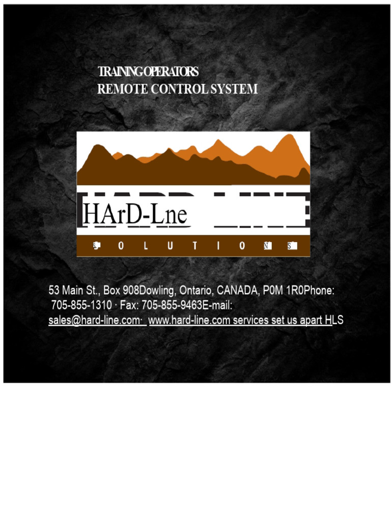 Training Manual for RRC Operators | PDF | Switch | Remote Control