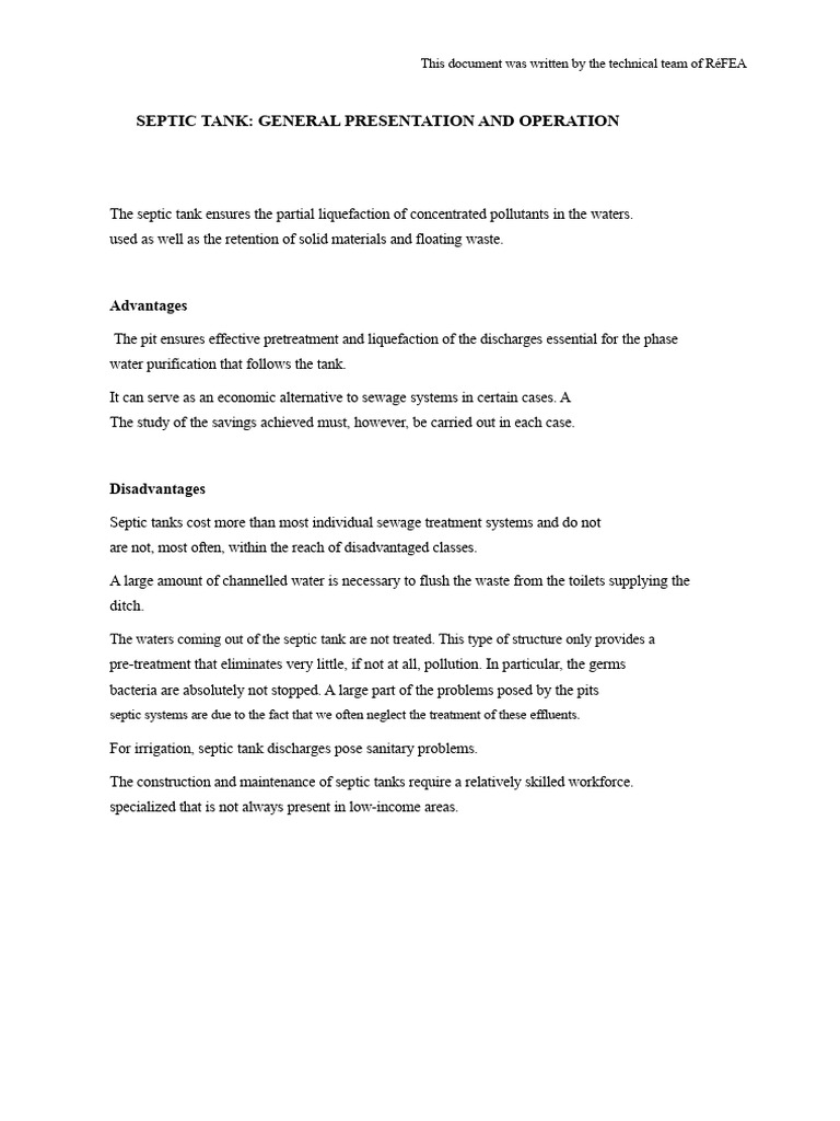 Septic Tank | PDF | Septic Tank | Sewage Treatment