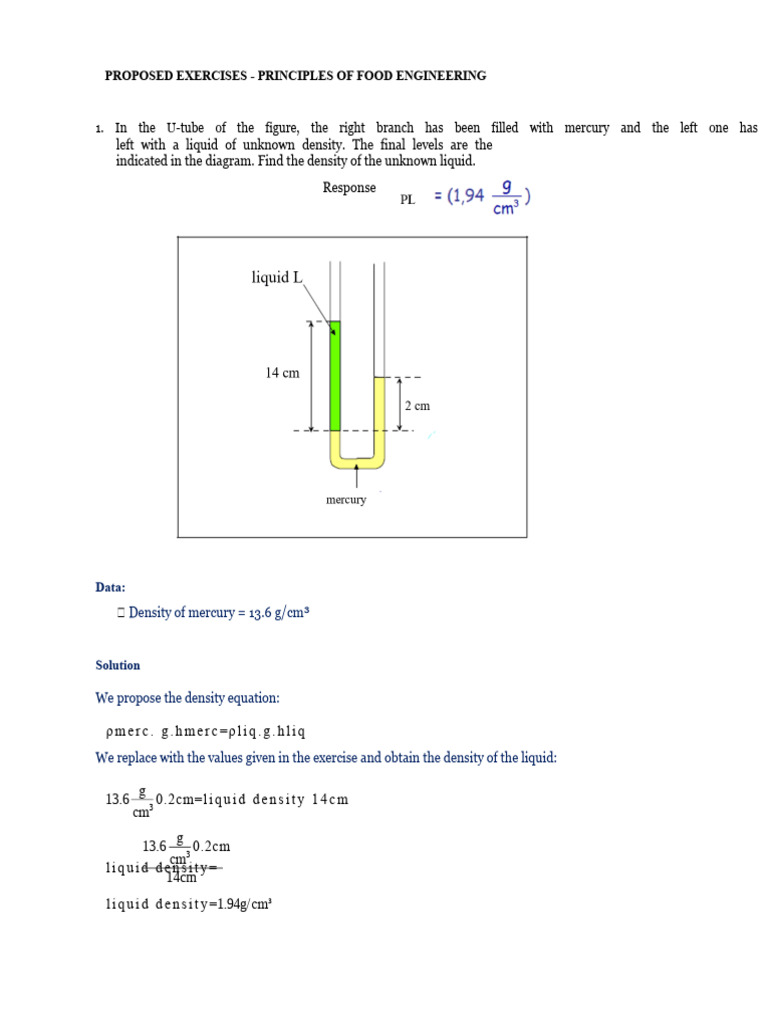 PROPOSED EXERCISES (solved) | PDF