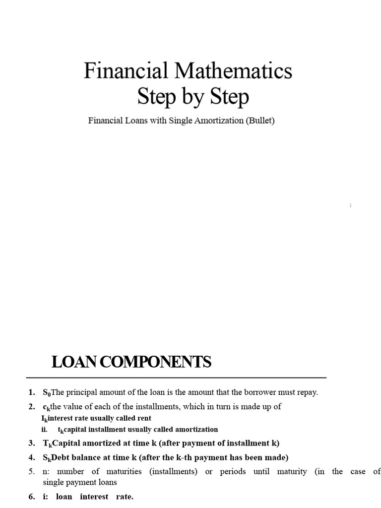 Understanding Single Payment Loans | PDF | Loans | Interest