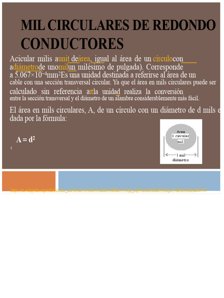 CIRCULAR-MILS-DE-CONDUCTORES-REDONDOS.pptx | PDF