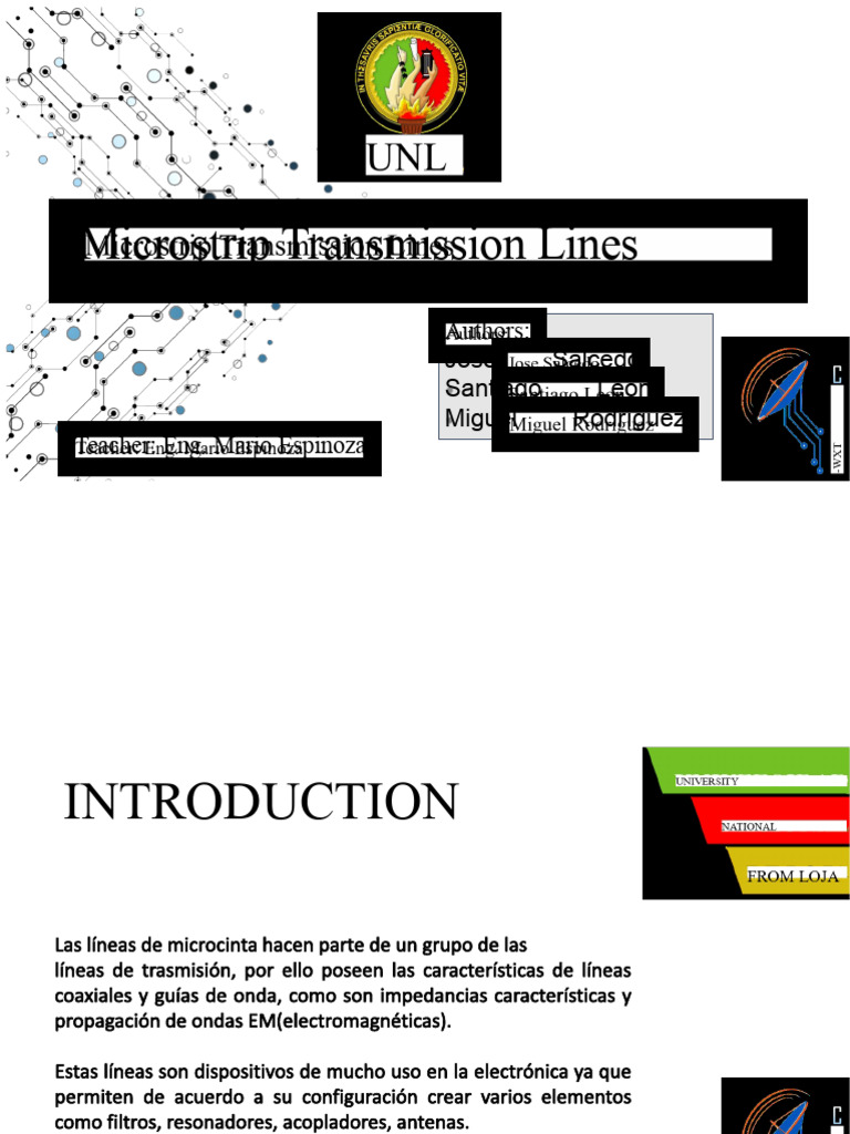 Microstrip Transmission Lines | PDF | Transmission Line | Physical ...