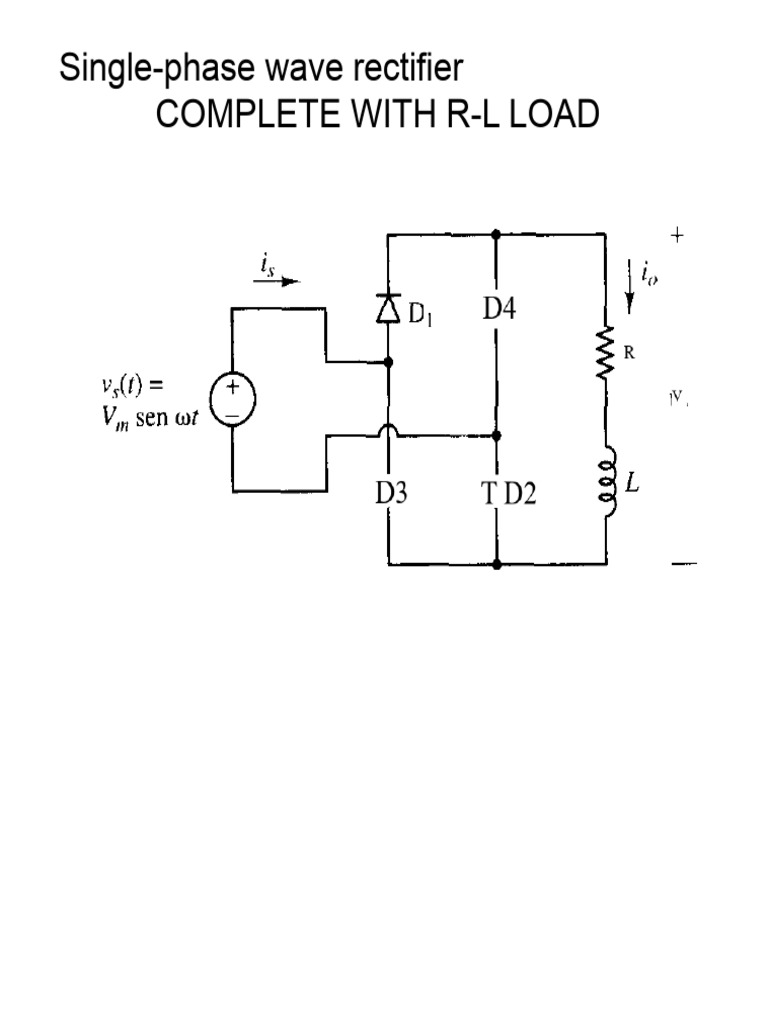 Rectifier Single Phase Full Wave With Load R L | PDF