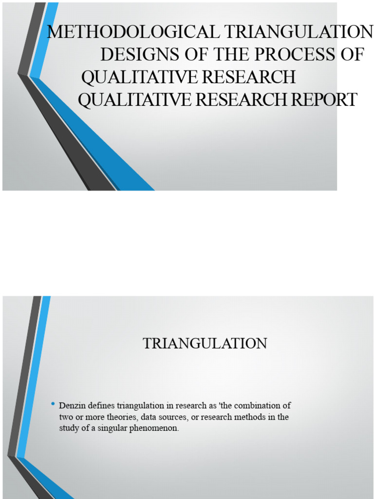 Triangulation of Data Collection - Designs of The Qualitative Research Process | PDF ...