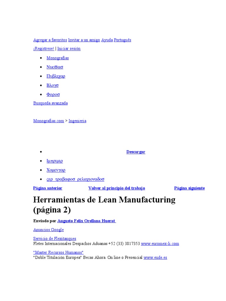 Herramientas Lean Manufacturing | PDF | Ingeniería de confiabilidad ...