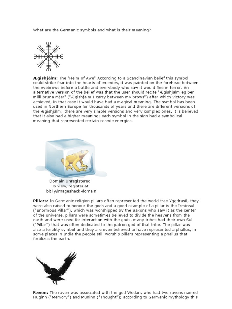 German Symbols And Their Meanings West Germanic Languages