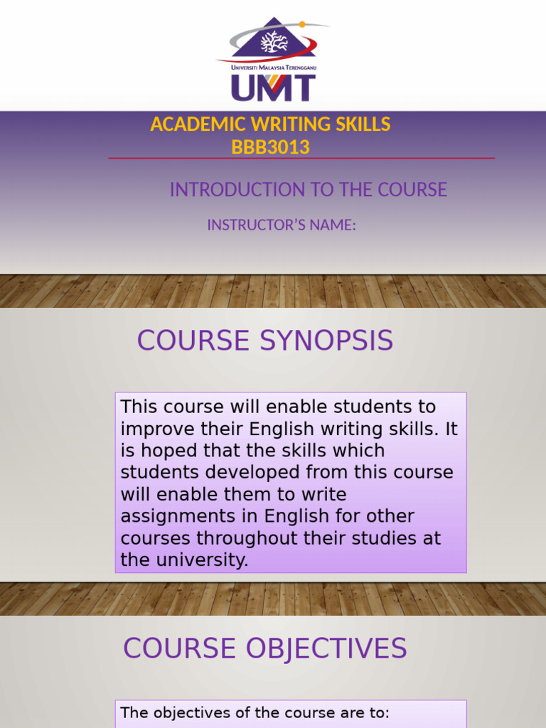 Academic Writing Skills Course Overview | PDF | Citation | Writing