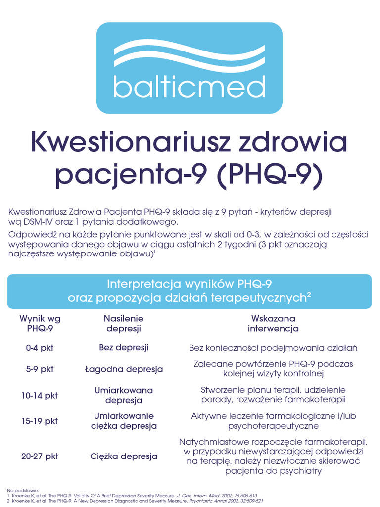 PHQ 9 | PDF