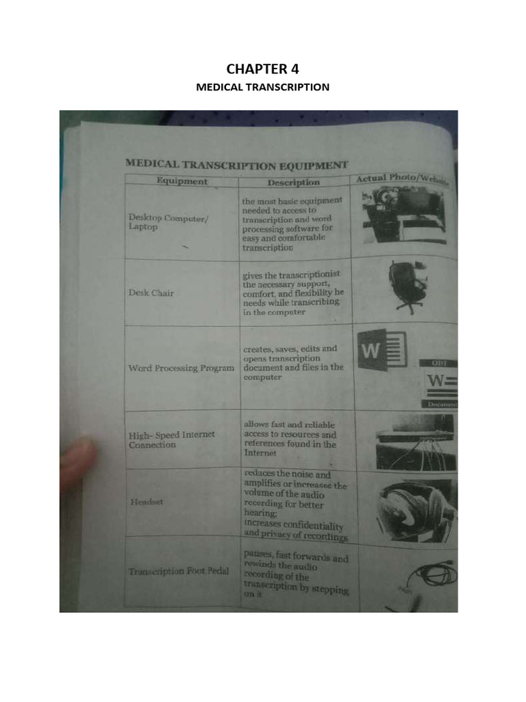 Chapter 4 Med Transcript | PDF