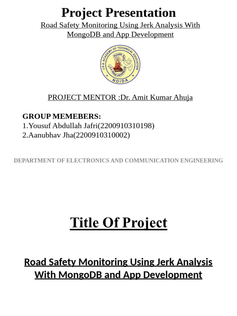 Second Project Presentation | PDF | Mongo Db | Mobile App