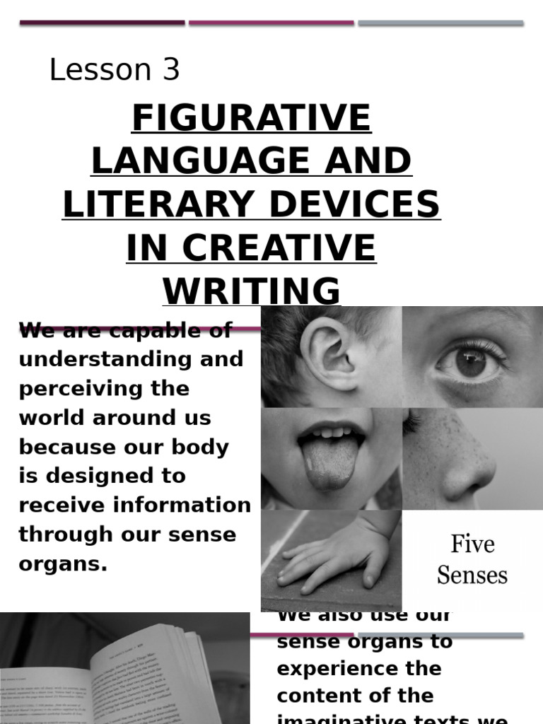 Figurative Language in Creative Writing | PDF | Senses | Irony