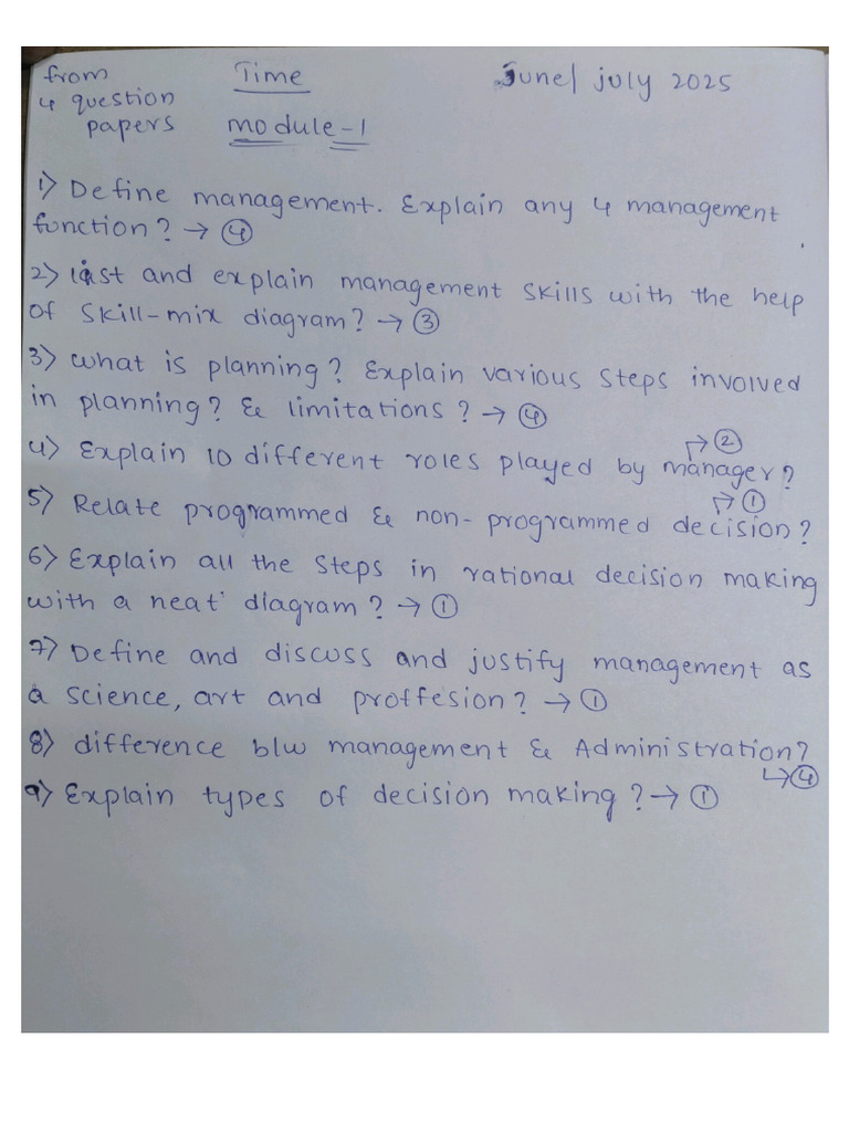Time Previous Questions | PDF