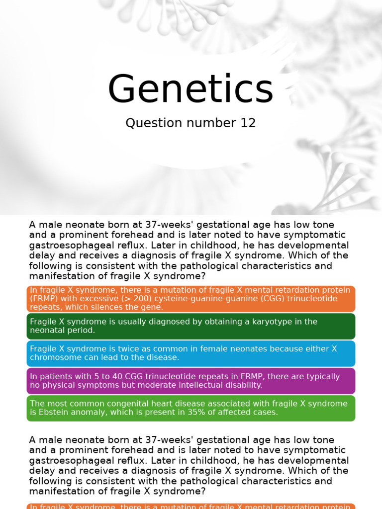 Fragile X Syndrome | PDF