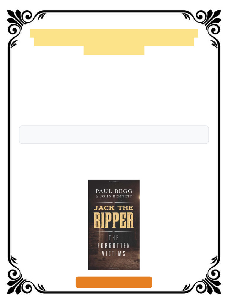 Jack the Ripper The Forgotten Victims First Edition Paul Begg ebook ...