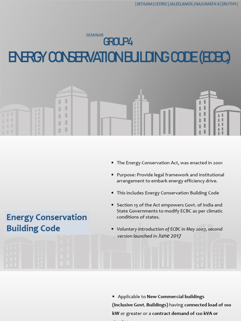 Energy Conservation Building Code Overview | PDF | Energy Conservation ...