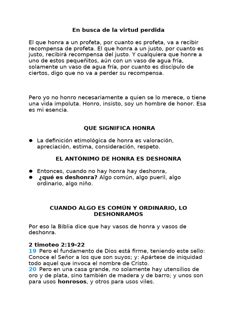 Honrar A Dios | PDF | Jesús | Dios