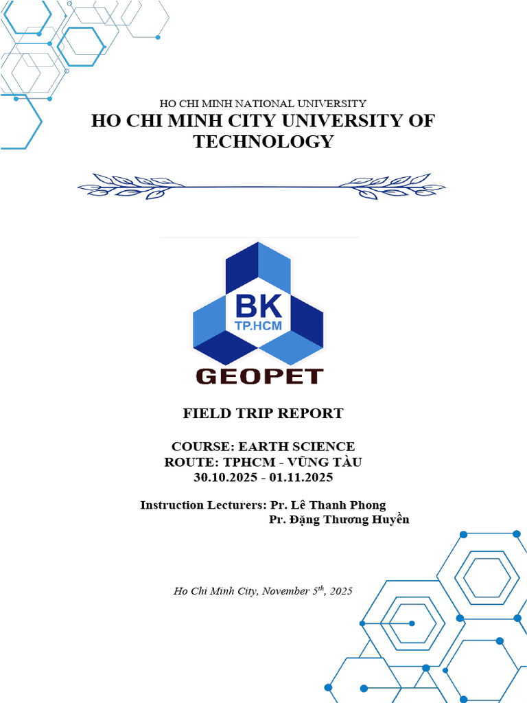 HK251 Group13 Field Trip Report | PDF | Mangrove | Magma