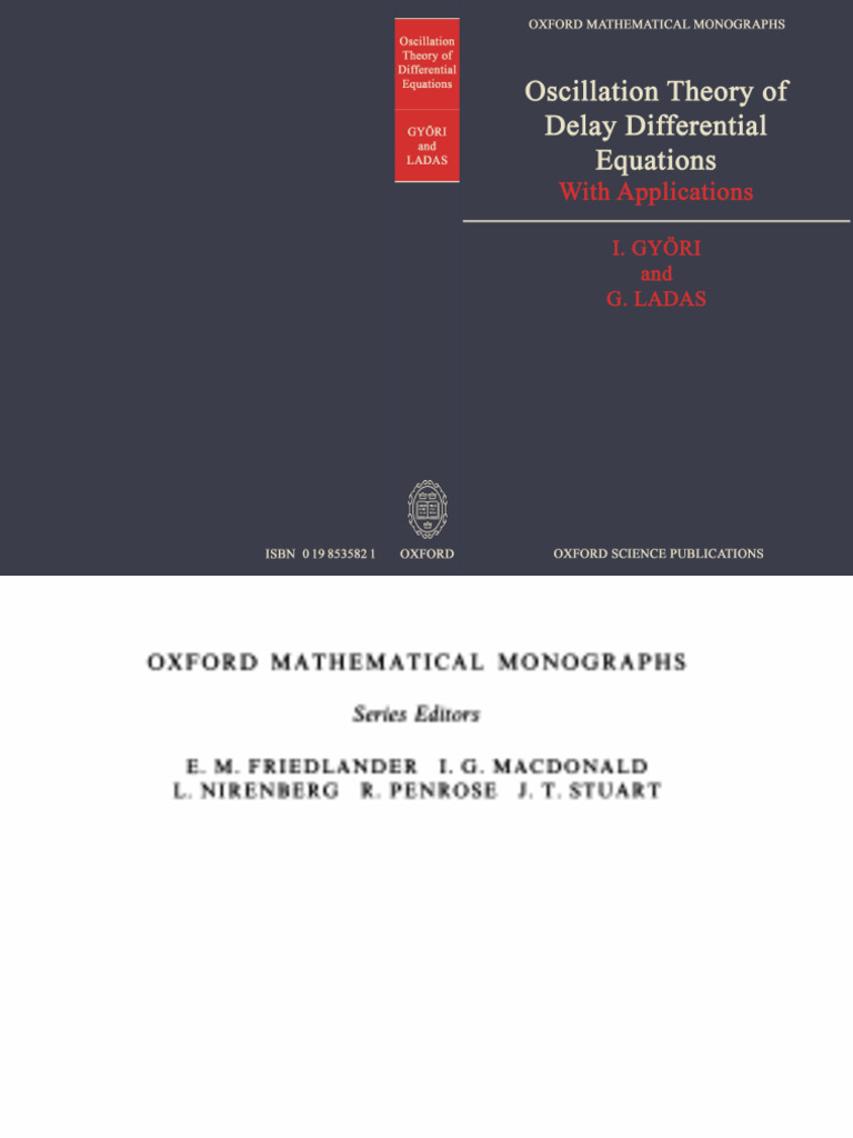 Gyori+Ladas-oscillation Theory of Delay Differential Equations With ...