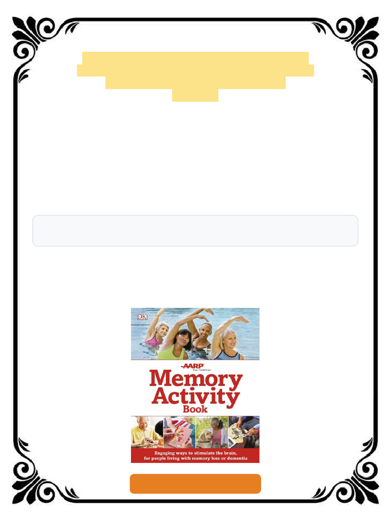 The Memory Activity Book First American Edition American Association of ...