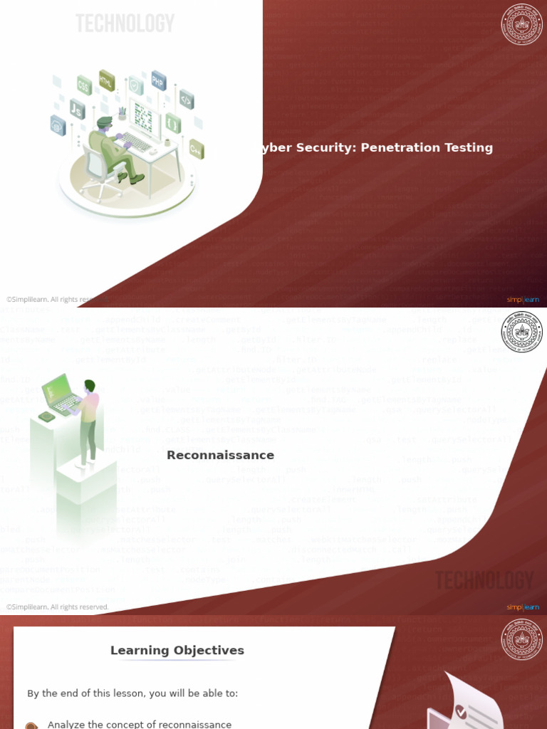 Penetration Testing: Reconnaissance Techniques | PDF | Computer Network ...