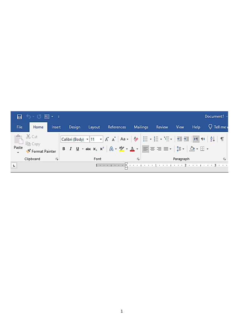 MS-Office 2016 Tabs | PDF