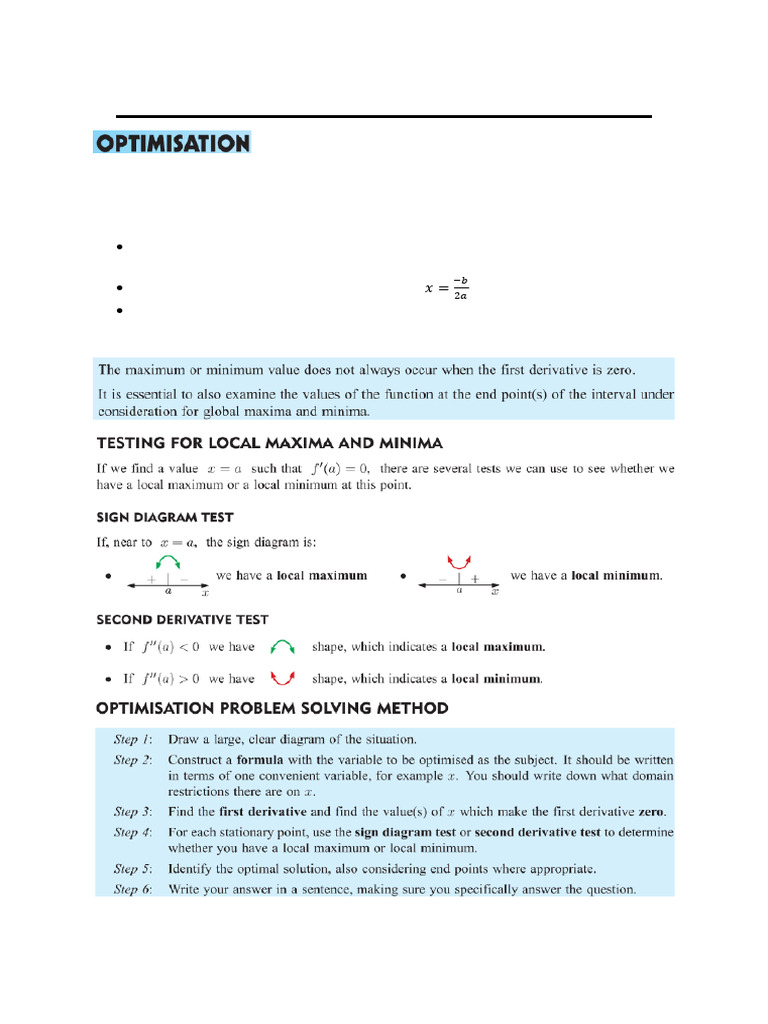 Optimisation | PDF