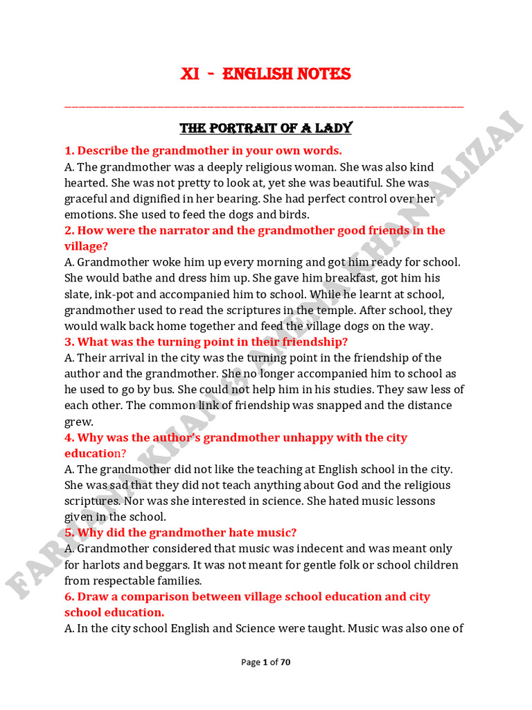 English Notes Xi ...... | PDF | Rosary | Courage