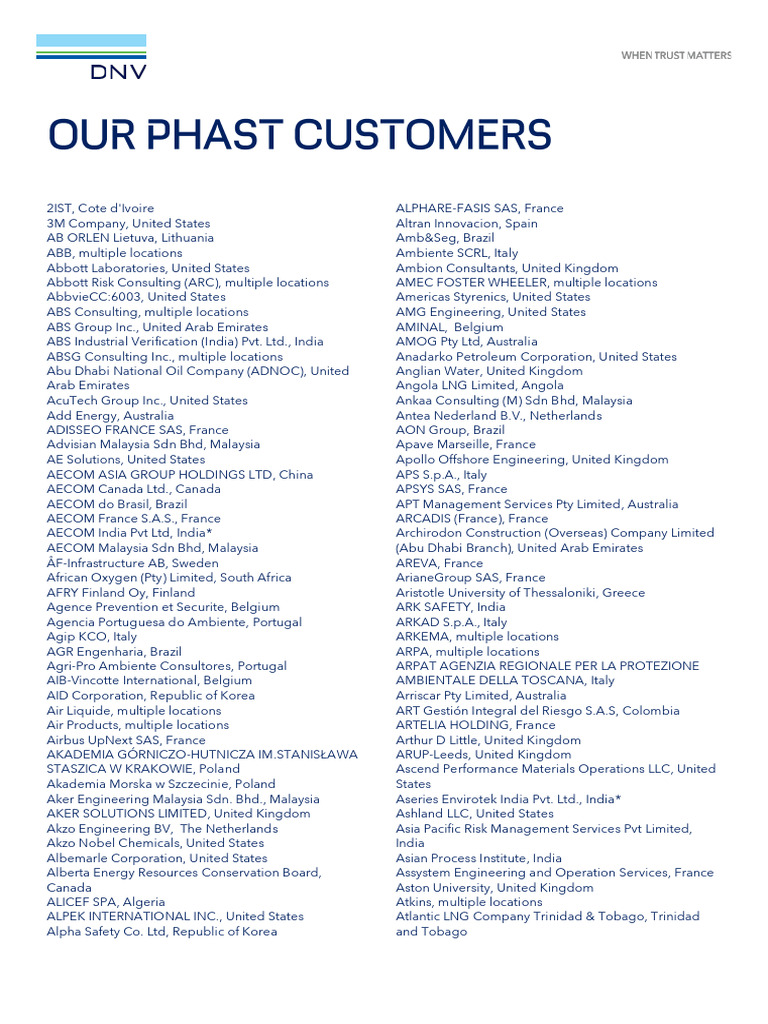 DNV GL PHAST | PDF | Companies | Petroleum