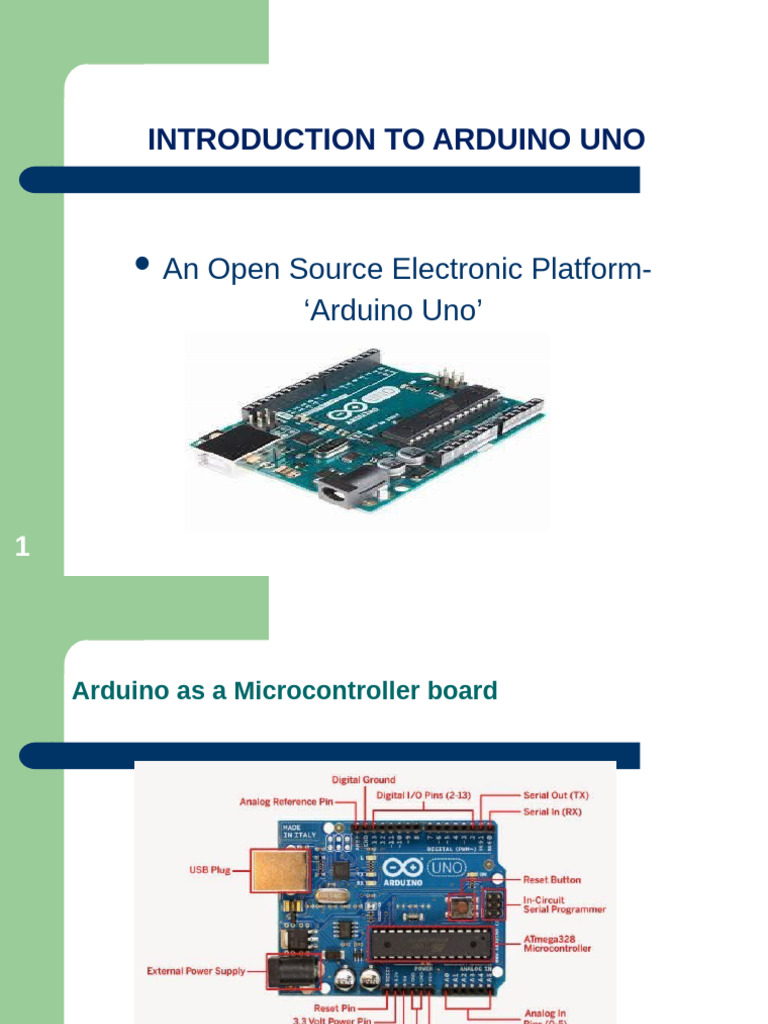 Arduino Uno Microcontroller Overview | PDF | Arduino | Microcontroller
