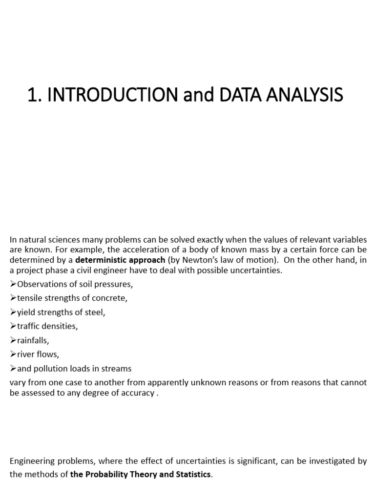 1 - INTRODUCTION and DATA ANALYSIS | PDF | Mean | Histogram