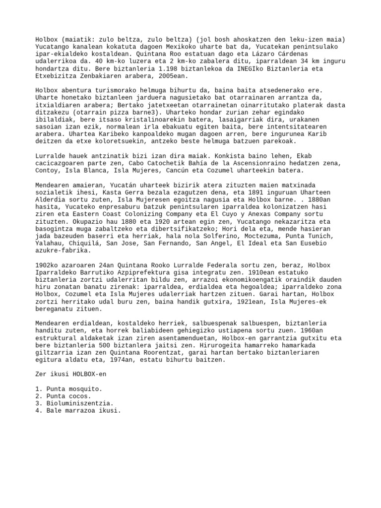 Holbox | PDF