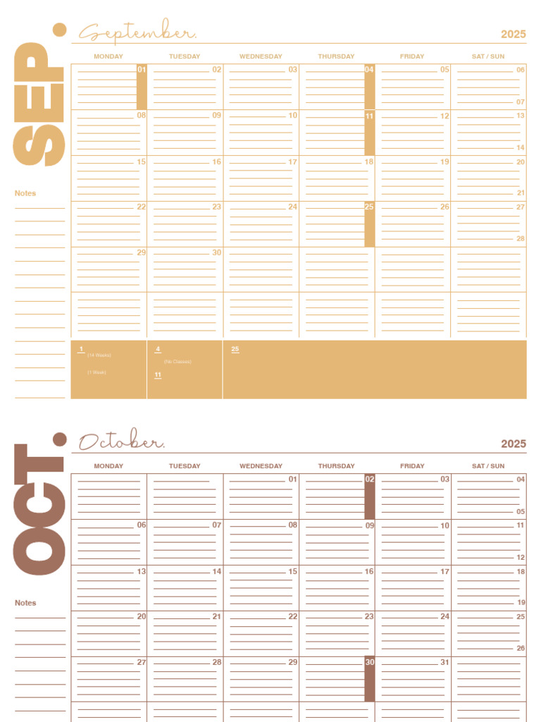 2025-2026 Academic Calendar Overview | PDF | Academic Term | Higher ...