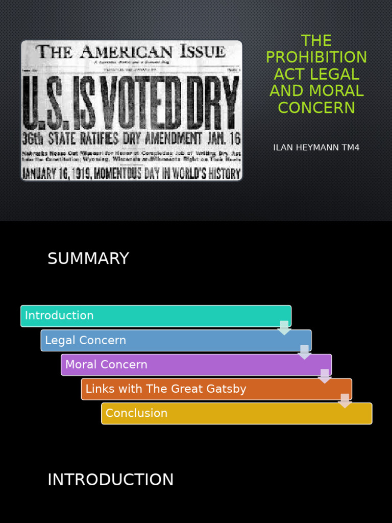 Prohibition Presentation | PDF