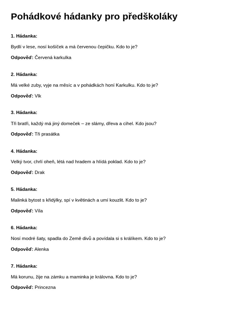 Hádanky | PDF