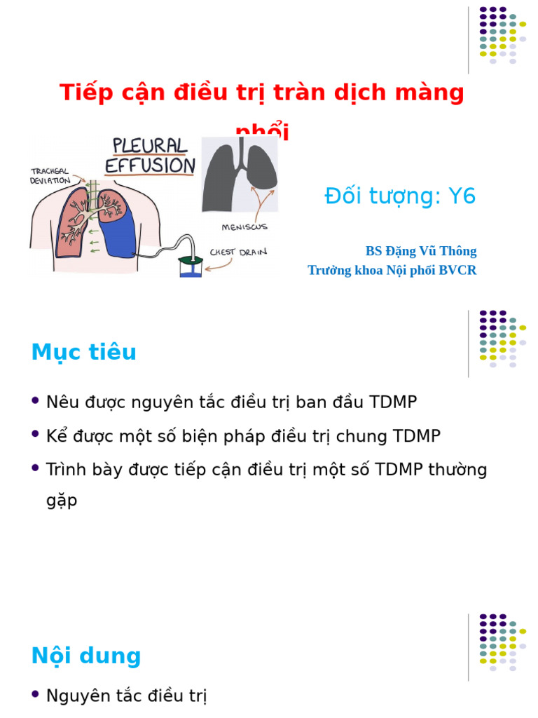 Tiep Can Dieu Tri TDMP Bs Thông 15nov2024 | PDF
