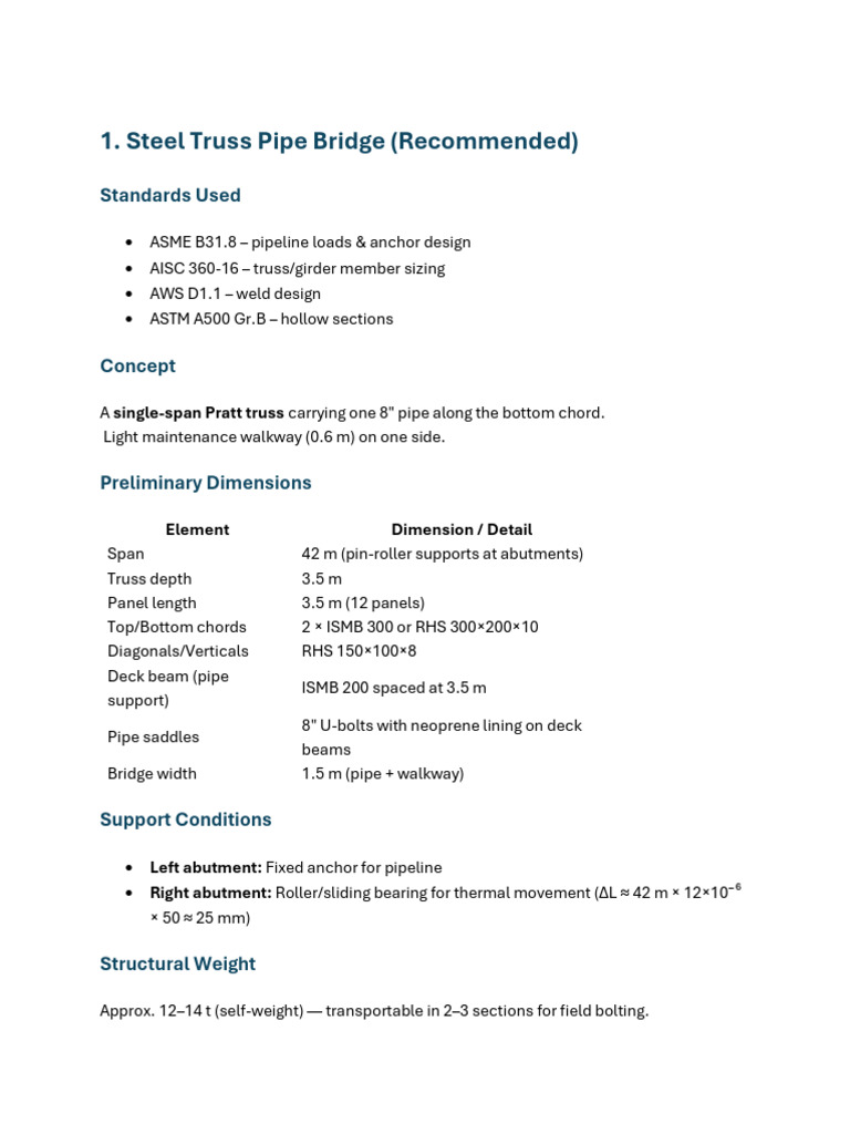 Bridge Design | PDF