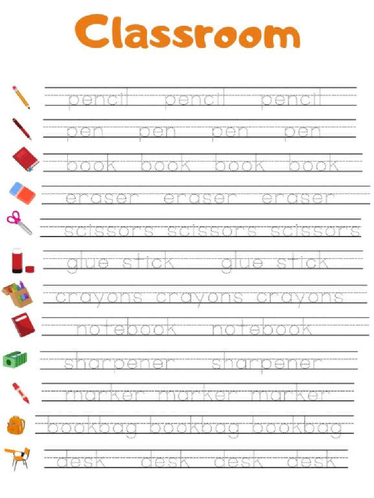 Writing Words and Ex | PDF