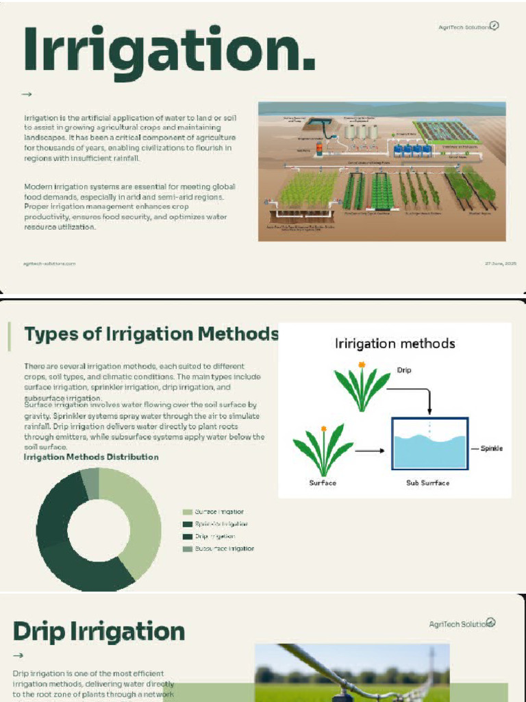 Powerpoint Presentation On Irrigation | PDF