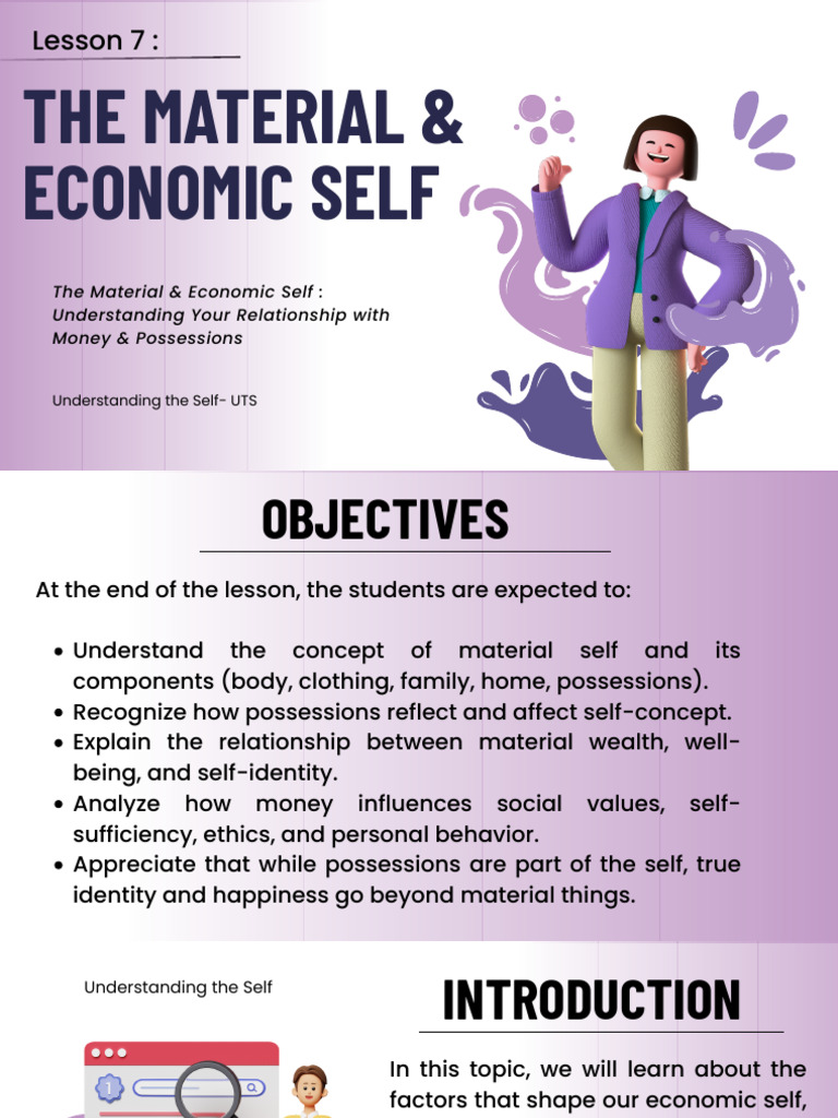 Understanding Material and Economic Self | PDF | Self | Identity ...