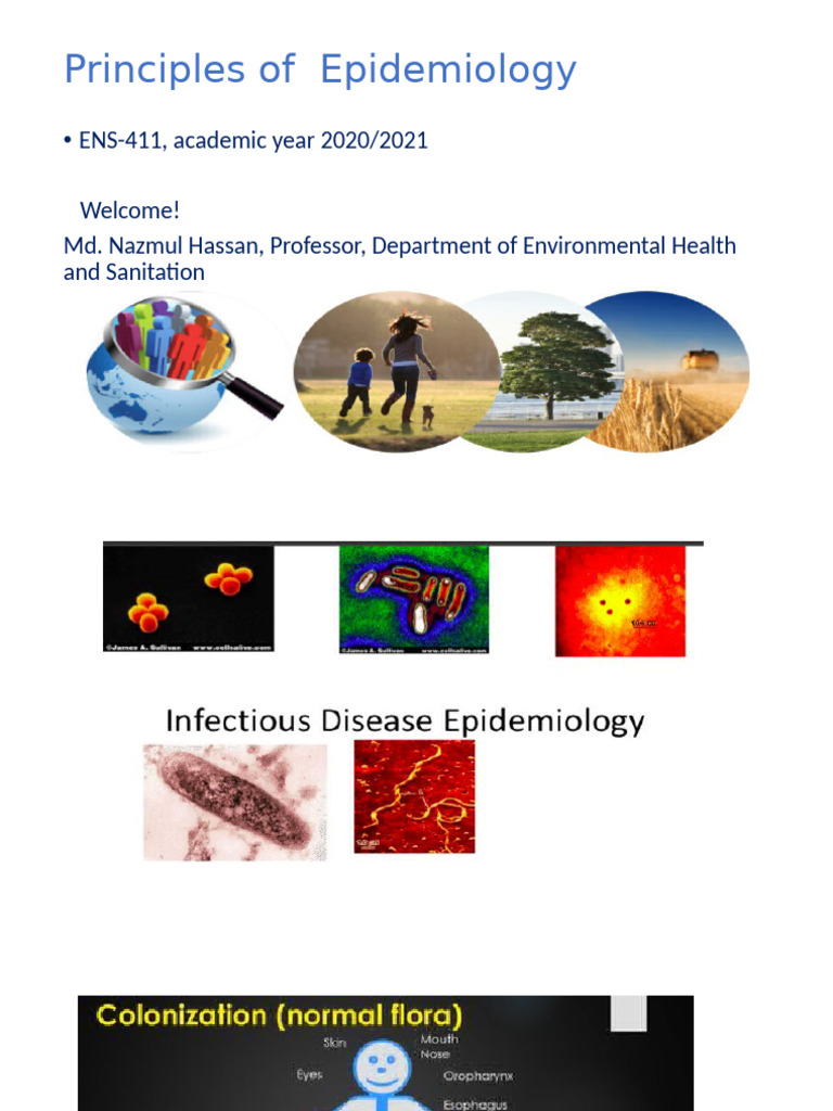 Principles of Epidemiology Lecture 6, 7 and 8 | PDF | Infection | Influenza