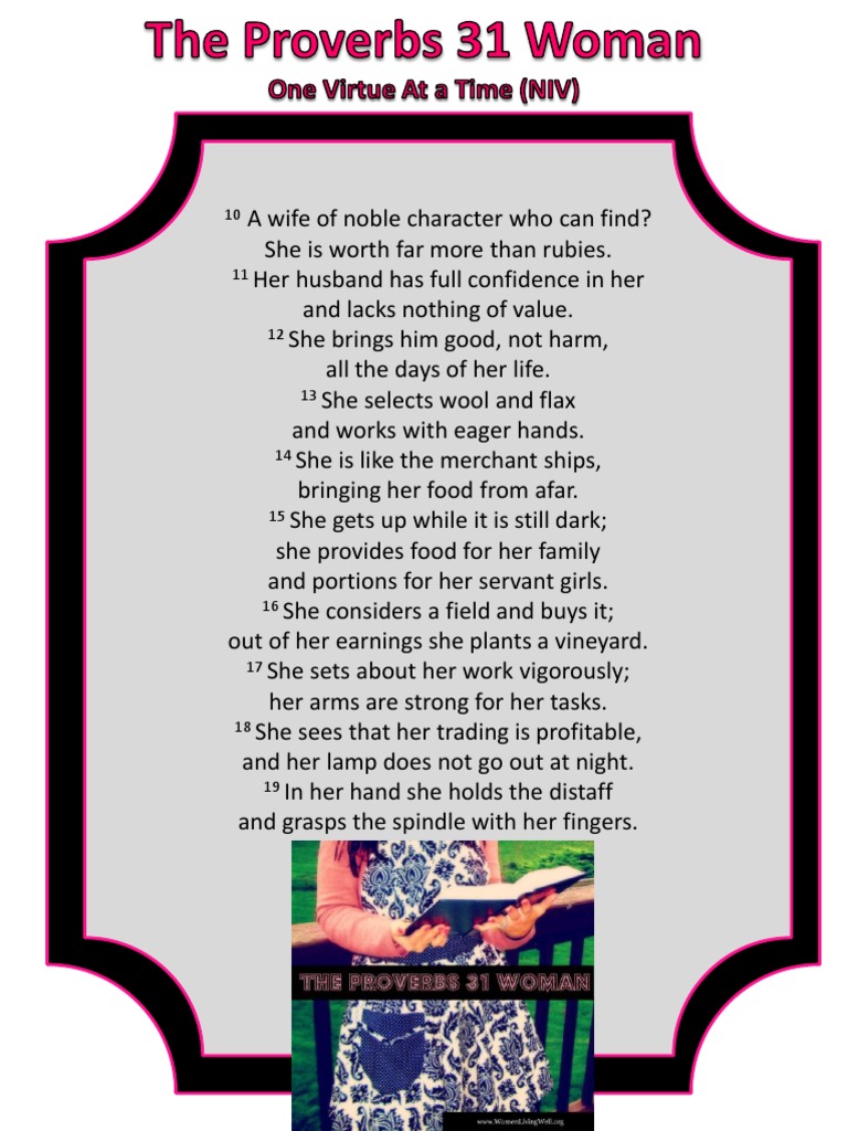 Proverbs 31 Printable