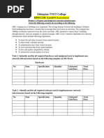 HNS COC Level 4 Network Project Guide | PDF | Computer Network | Backup