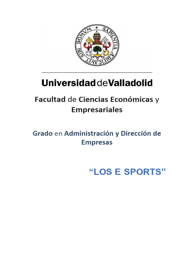 Modelo de Negocio de Los Esports TFG-E - 1143 | PDF | Videojuegos ...