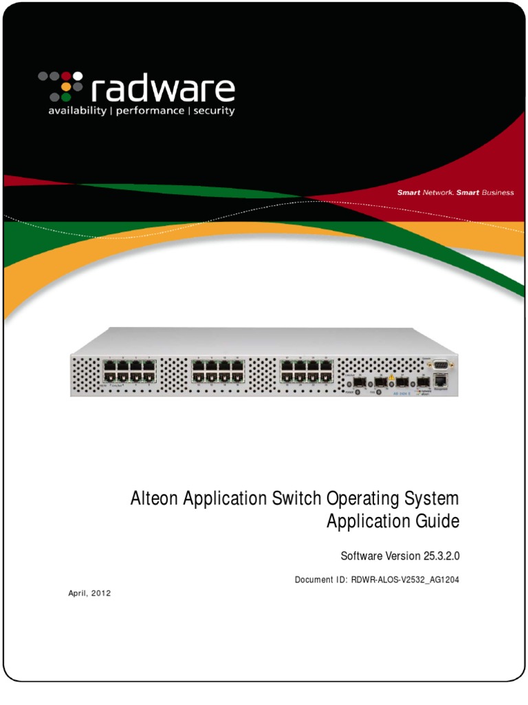 Application Switch Application Guide 25.3.2.0 | PDF | Électricité ...