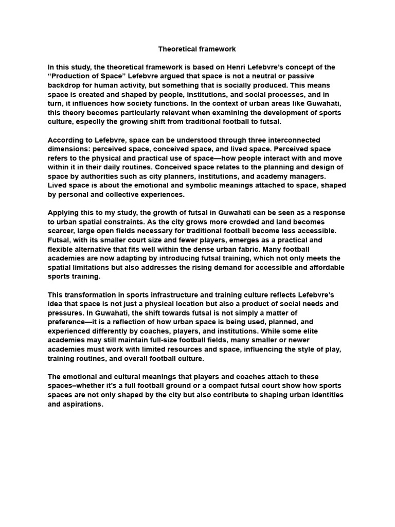 Theoretical Framework | PDF | Space | Social Psychology