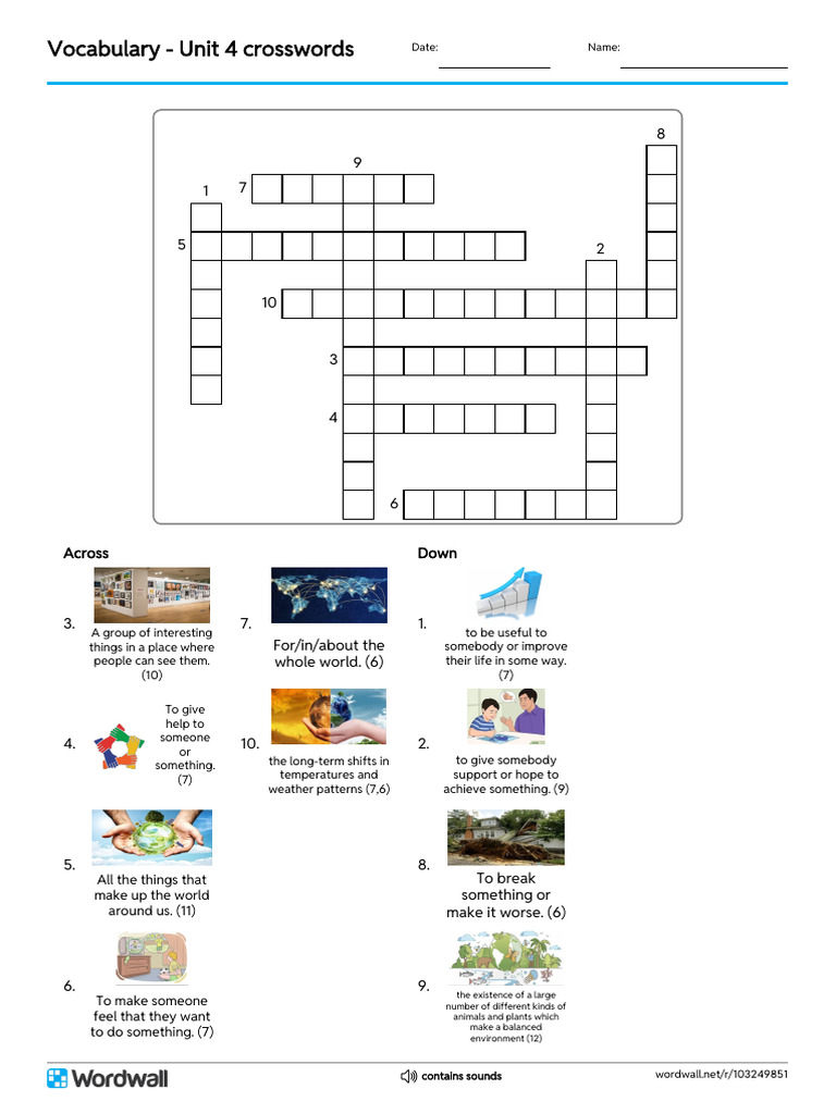 Vocabulary Unit 4 Crosswords Crossword | PDF | Chess Theory | Chess