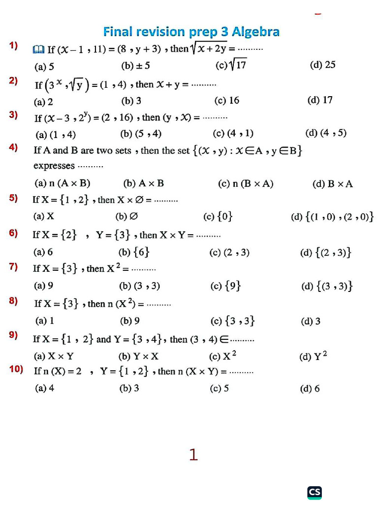 Prep 3. Revision | PDF